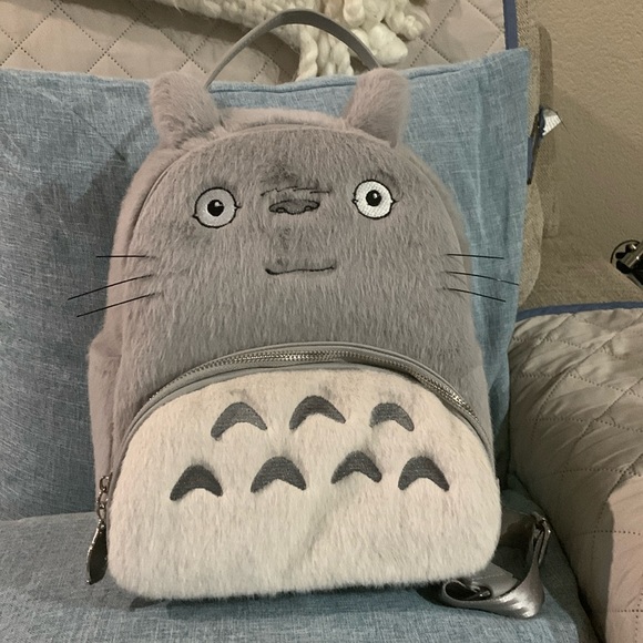 Bags | My Neighbor Totoro Smiling Figural Mini Backpack | Poshmark